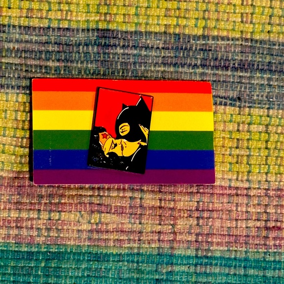 DC Comics | Accessories | Pride Enamel Pins Batmanrobin Catwonder Woman ...